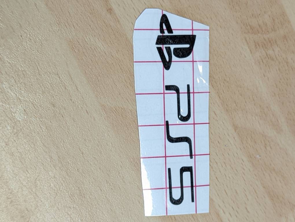 3 Inch Wide PS5 Inspired Permanent Vinyl Sticker Bumper - Etsy