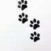 Set of 12 Dog Paws Stickers, Permanent Vinyl Decal, Car Decal, Wall ...