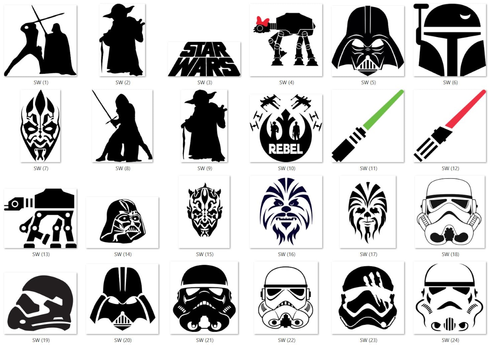 Star Wars Vinyl Decal Sticker - Car Window Laptop Jedi Order Vader ...