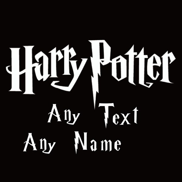 Potter Name Font - Etsy