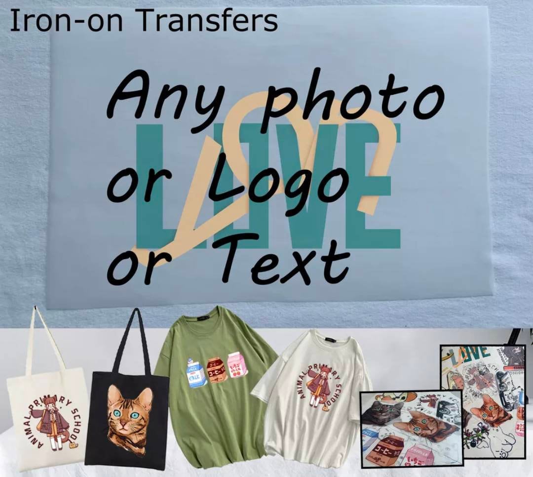 Personalized Photo Iron-on Transfer, Custom Image & Text - Etsy