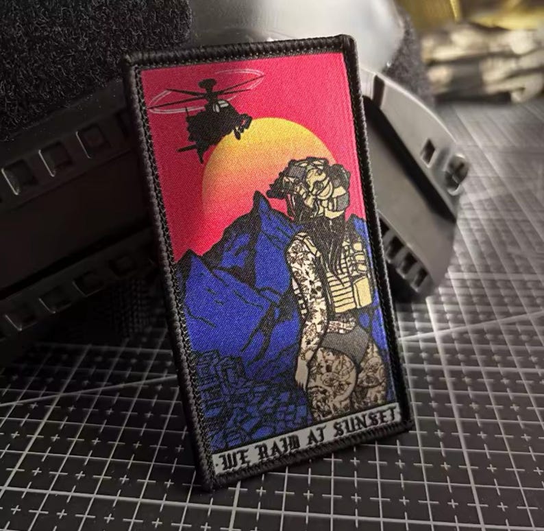 Velcro Patch Airsoft (we Raid at Sunset) - Etsy
