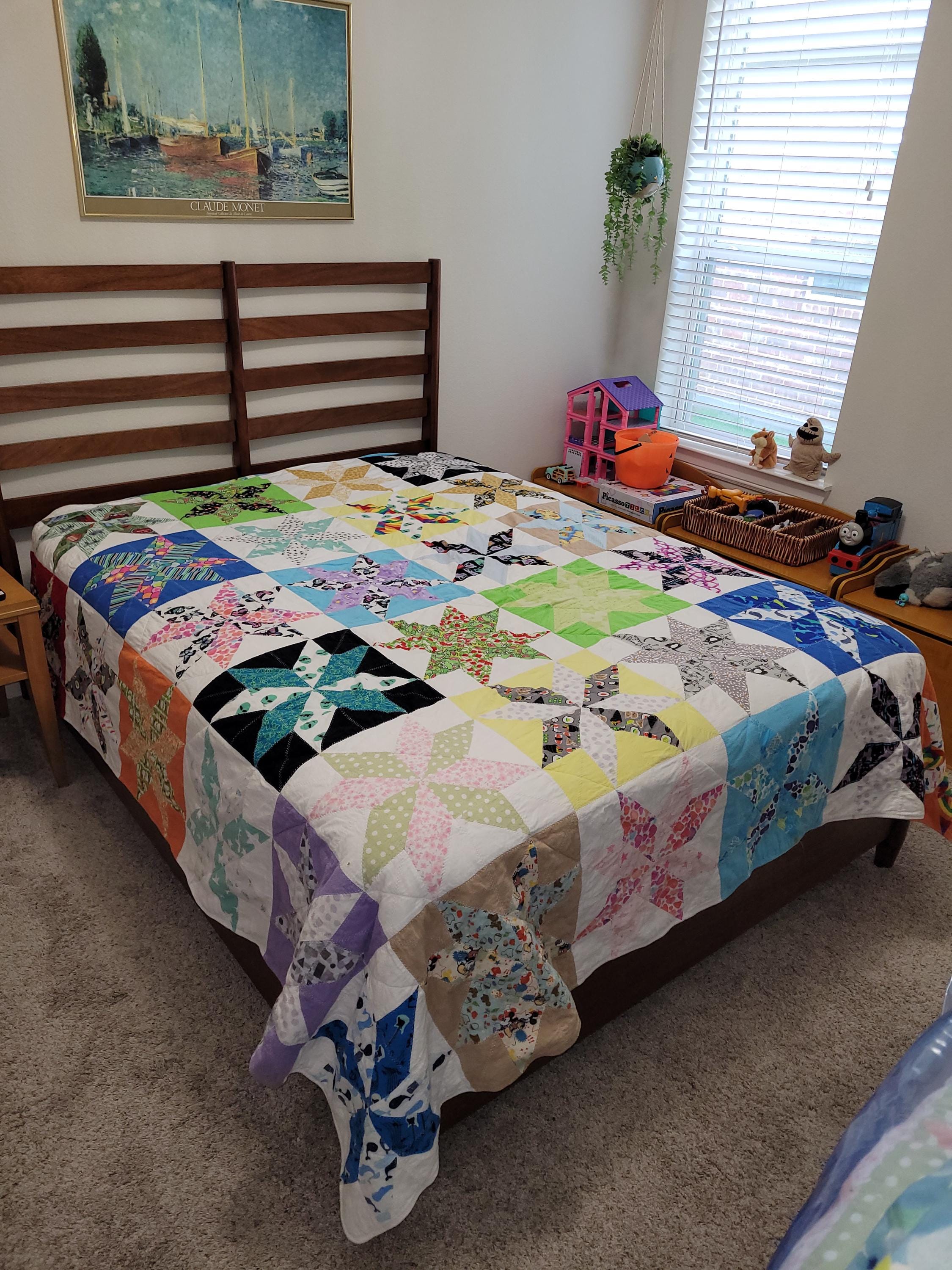 Homemade Flannel Quilt 90" X 90". FULL/QUEEN/KING - Etsy