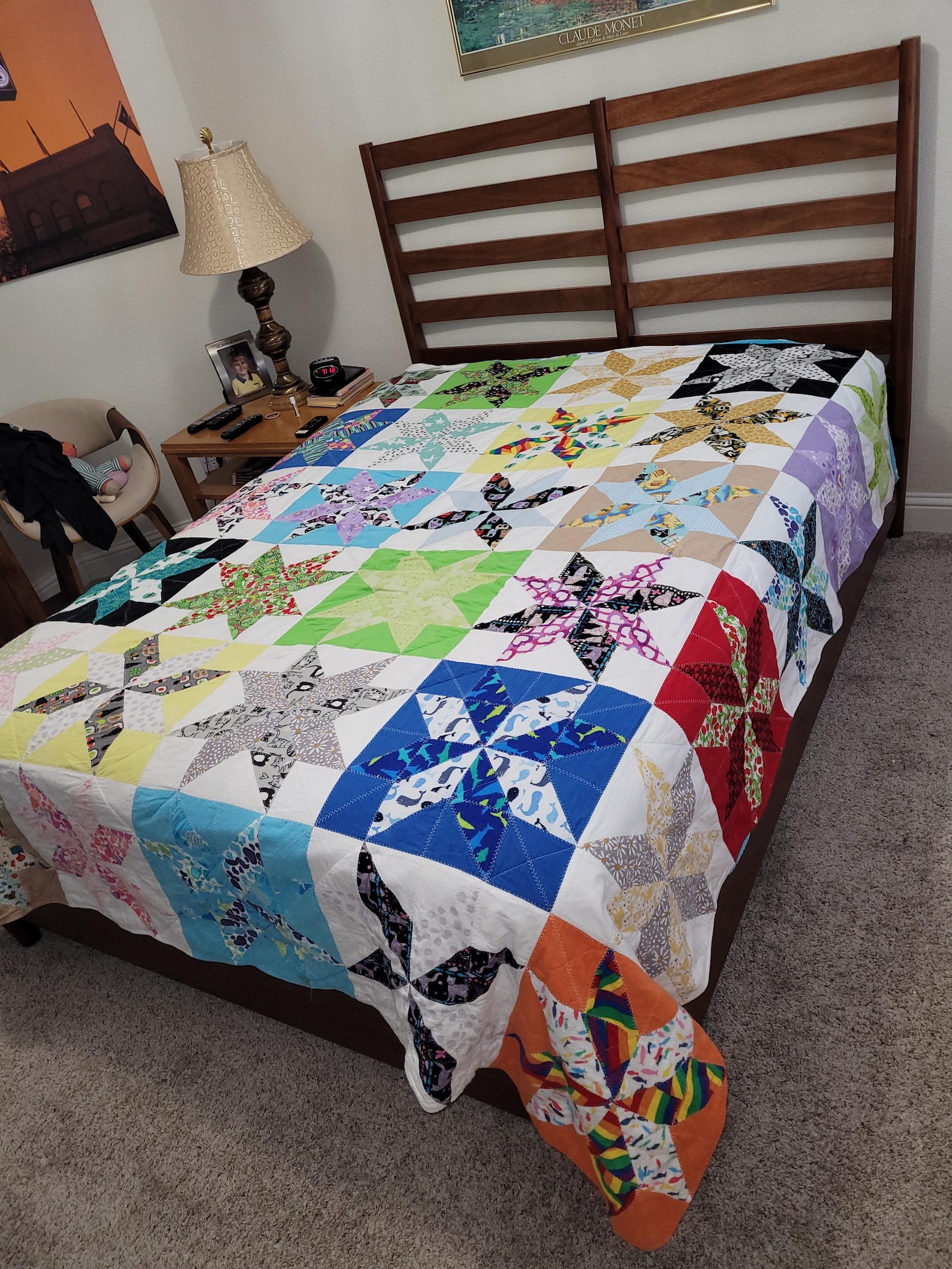 Homemade Flannel Quilt 90" X 90". FULL/QUEEN/KING - Etsy