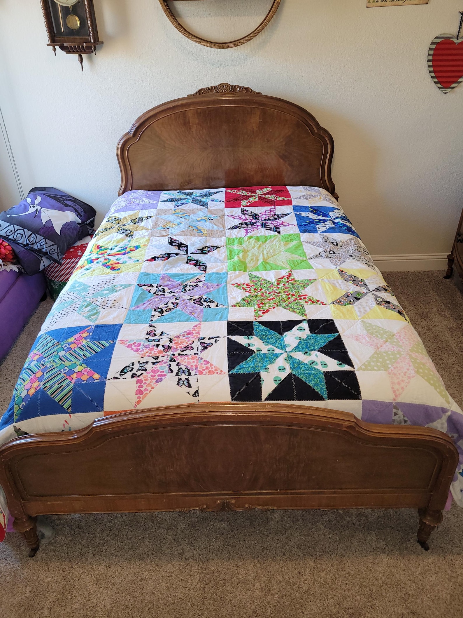 Homemade Flannel Quilt 90" X 90". FULL/QUEEN/KING - Etsy