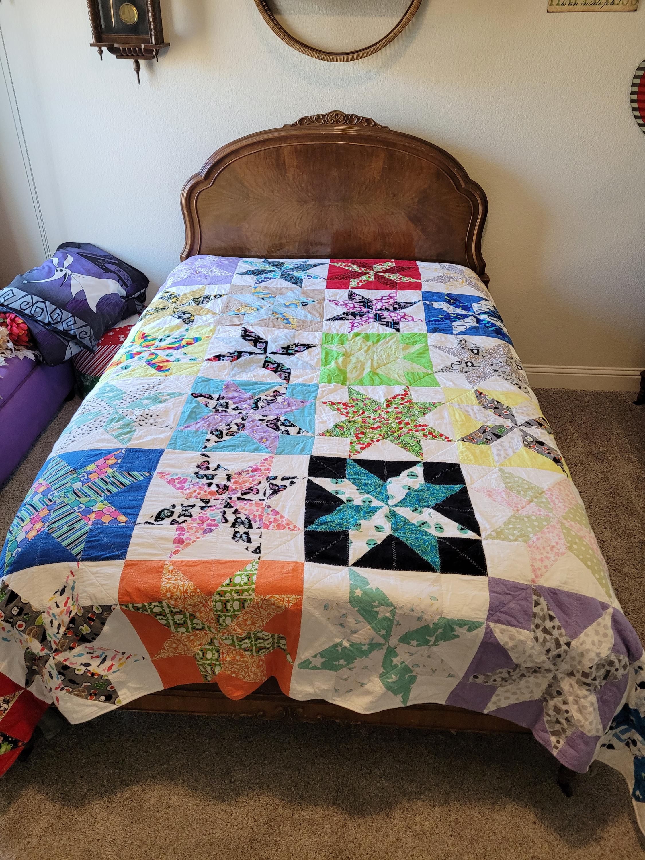 Homemade Flannel Quilt 90" X 90". FULL/QUEEN/KING - Etsy