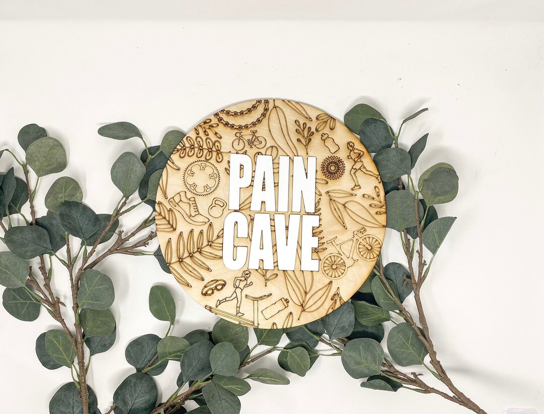 Triathlon Pain Cave Sign - Etsy