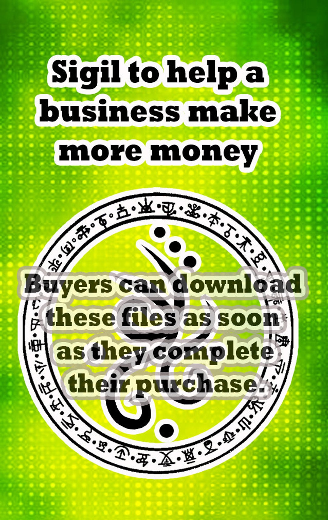 Sigil to Help a Business Make More Money - Etsy