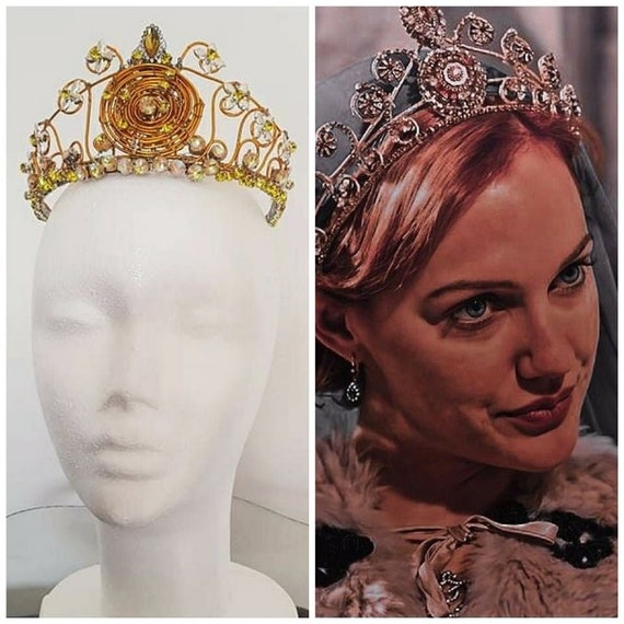 Hurrem Sultan Crown Tiara Golden Yellow Magnificent Century - Etsy Hong ...