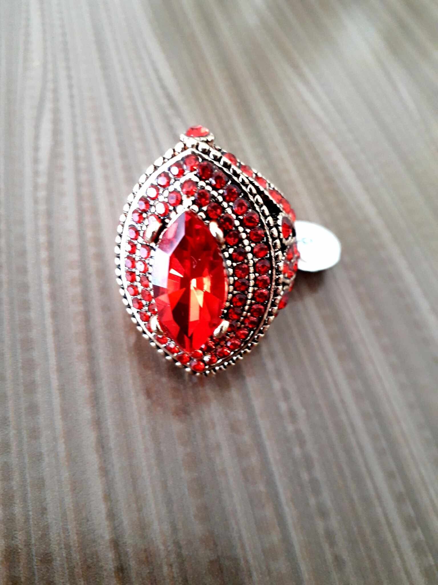 Hurrem Sultan Red Ring Ottoman Palace Queen Ring Turkish Ring Ottoman ...