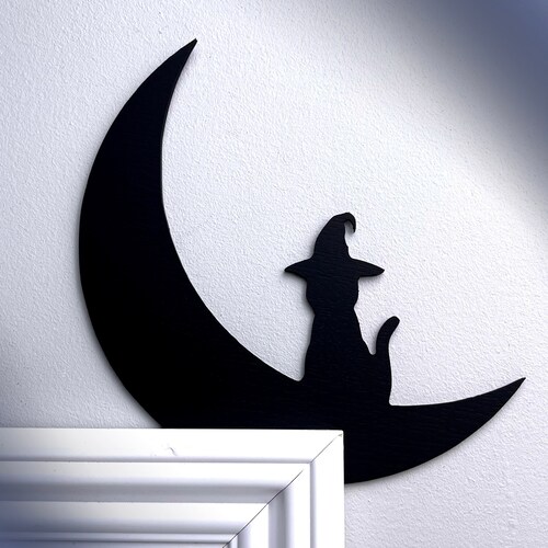 Black Cat Halloween Decoration - Etsy