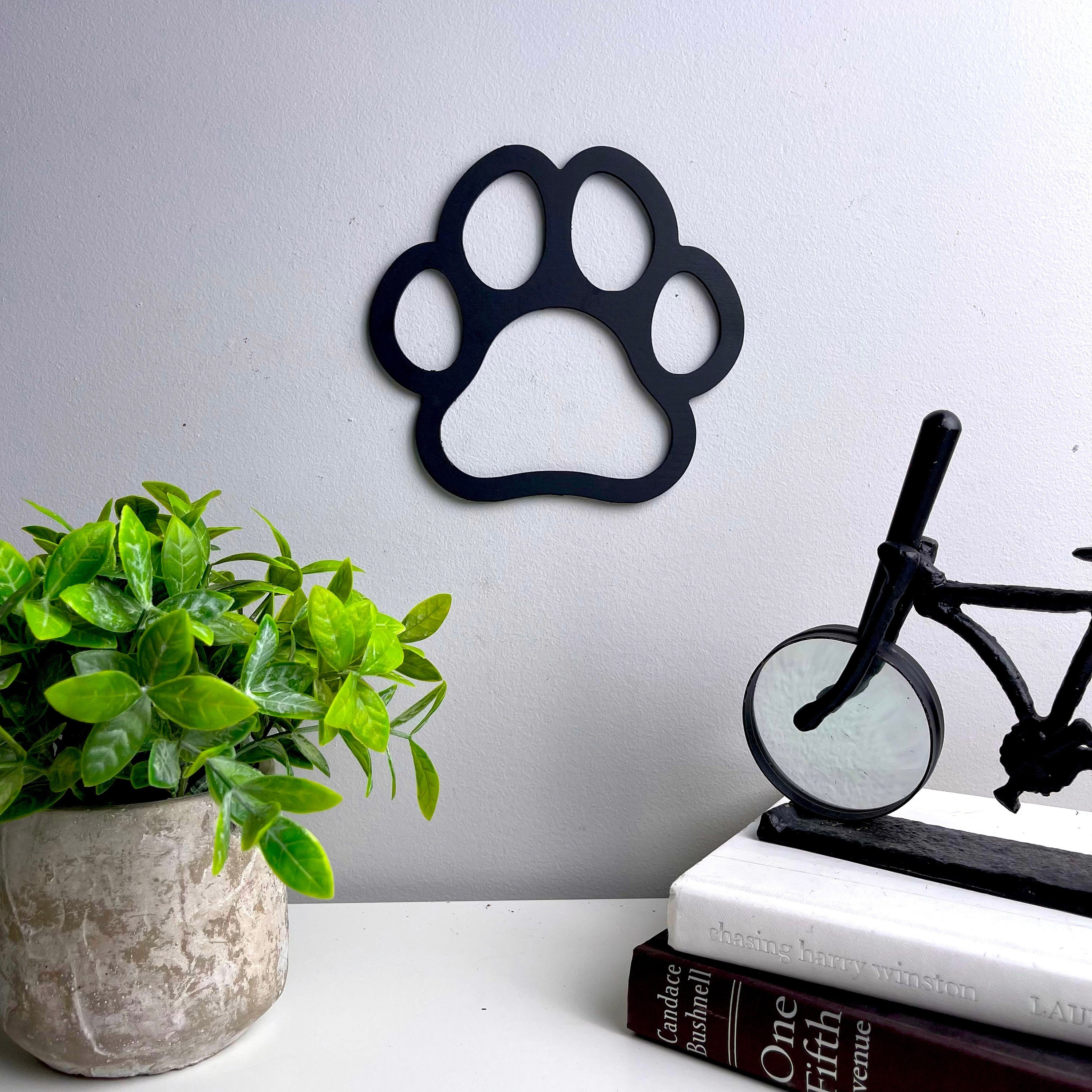 Metal Paw Print Outline