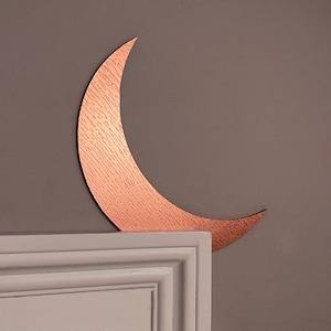 Rose Gold Moon Door Topper, Moon Phases Decor, Moon Boho Decor ...