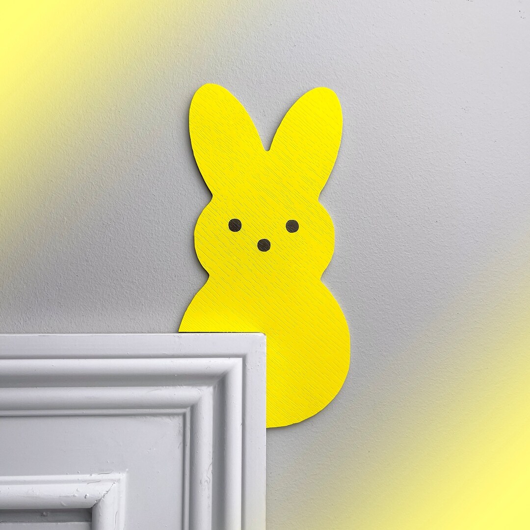 Easter Peeps Bunny Door Topper, Easter Peep Door Corner Decor ...