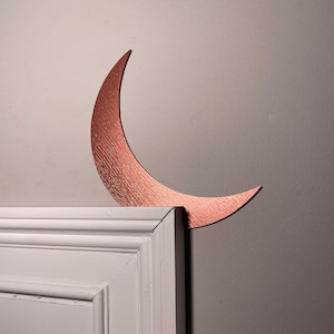 Rose Gold Moon Door Topper, Moon Phases Decor, Moon Boho Decor ...