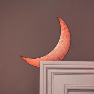 Rose Gold Moon Door Topper, Moon Phases Decor, Moon Boho Decor ...