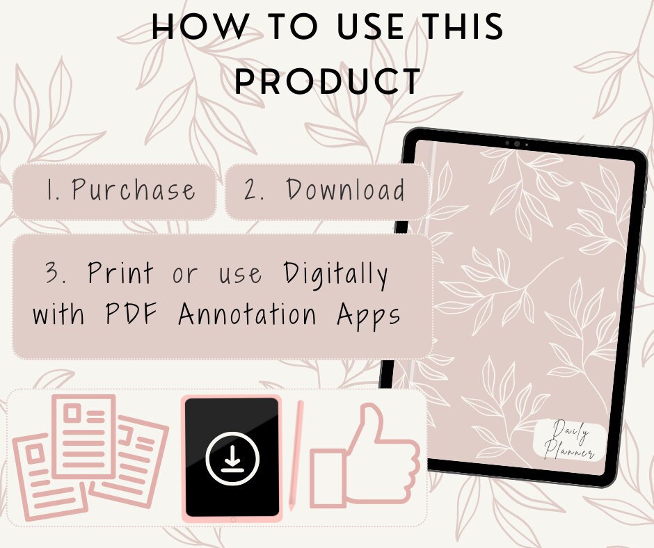 Detailed Organization Digital Planner, Organized Digital Planner for ...