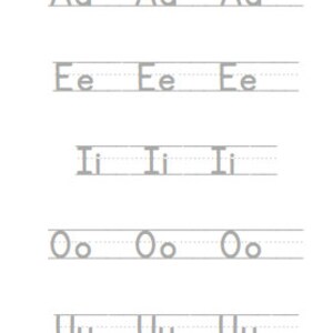 Vowels Worksheet, Learning Vowels - Etsy