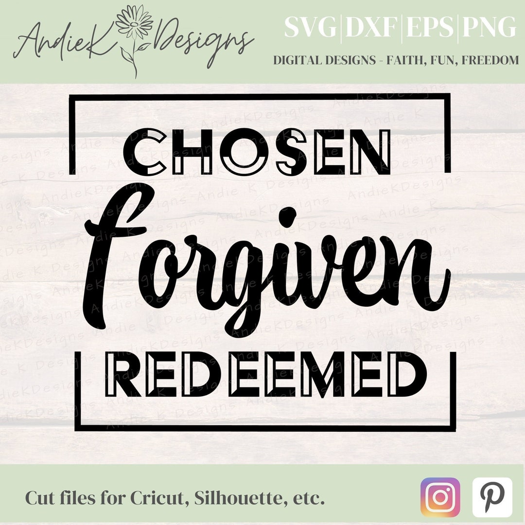 Camisa de Jesús SVG-Fe SVG-Perdonado SVG-Redimido Svg-Cricut archivo ...