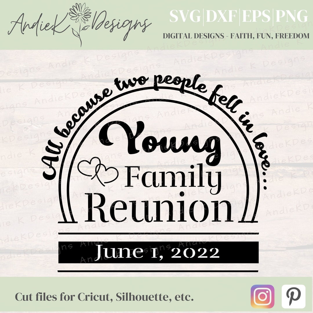 Customized Family Reunion Svg-custom Reunion Digital Download ...