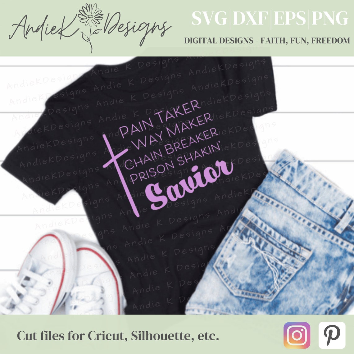 Savior Svg, Chain Breaker Svg, Jesus Svg, Faith Svg, Digital Cut File ...