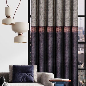 Luxury Modern Curtains,5 Color Options Light Brown Copper Tone Curtain ...
