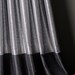 Luxury Curtain Panel Striped Patterned Fabric Bedroom Dining Room Black ...