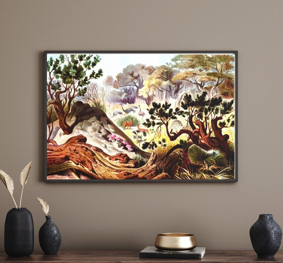 Mound-building Termites in Africa Print, Chromolithograph, Published in ...