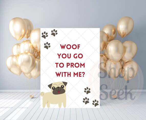 Promposal Poster Prom Printable Card Funny Promposal | Etsy