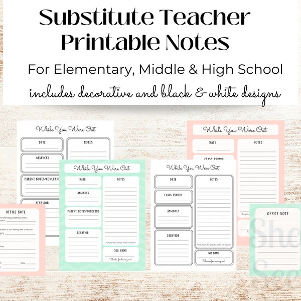 Sub While You Were Out Printable - Etsy