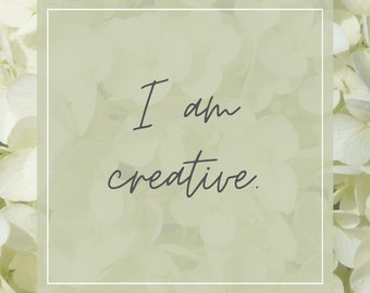 I Am Creative Poster - Etsy