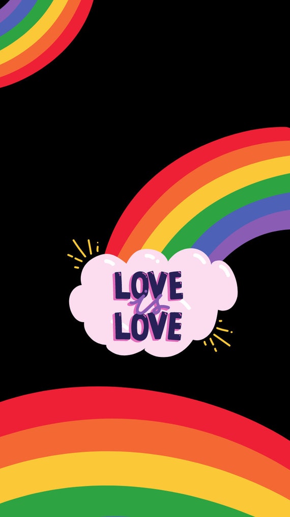 Buy Love is Love iPhone Lock and Home Screen Wallpaper Online in India Etsy