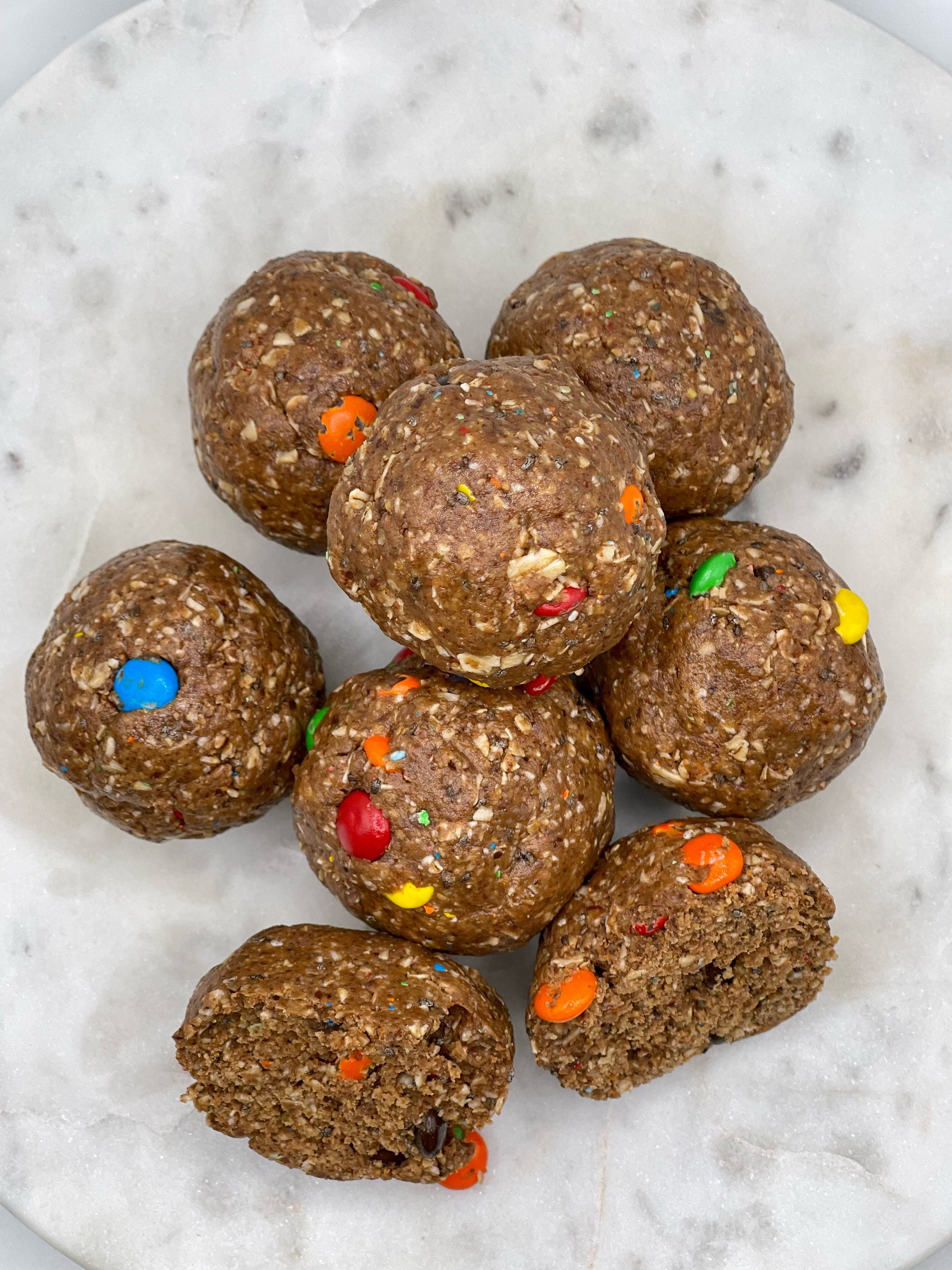Nutty Butter Dynamo Balls - Almond Butter, Mini M&m's, and Super Seeds ...