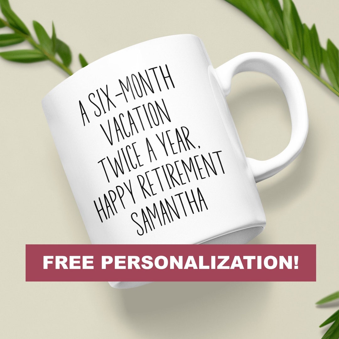 Retirement Gift Personalized, Funny Adult Humor Mug, Sarcastic Gift ...