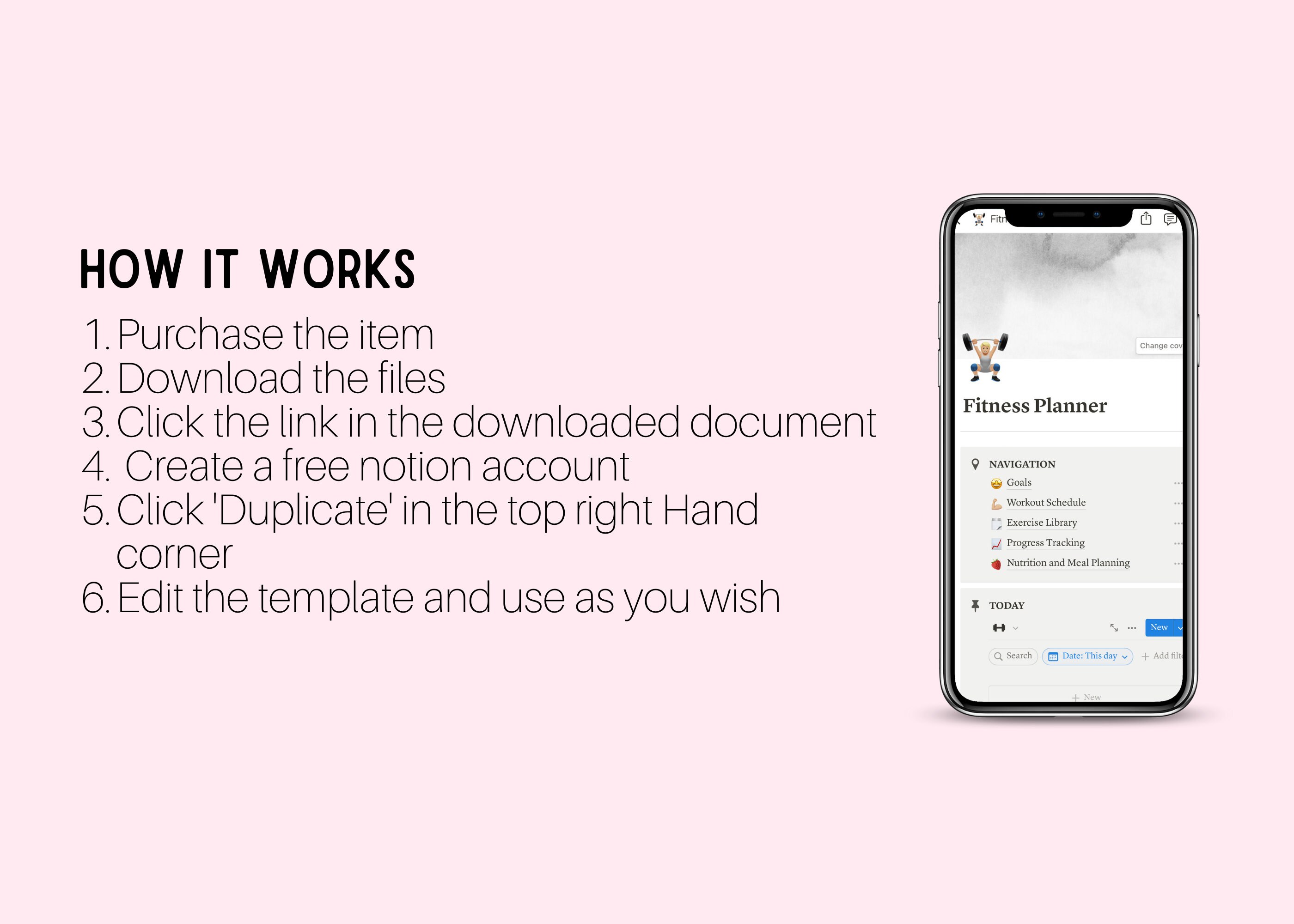 Notion Fitness Planner // Notion Dashboard Template, Exercise Planner ...