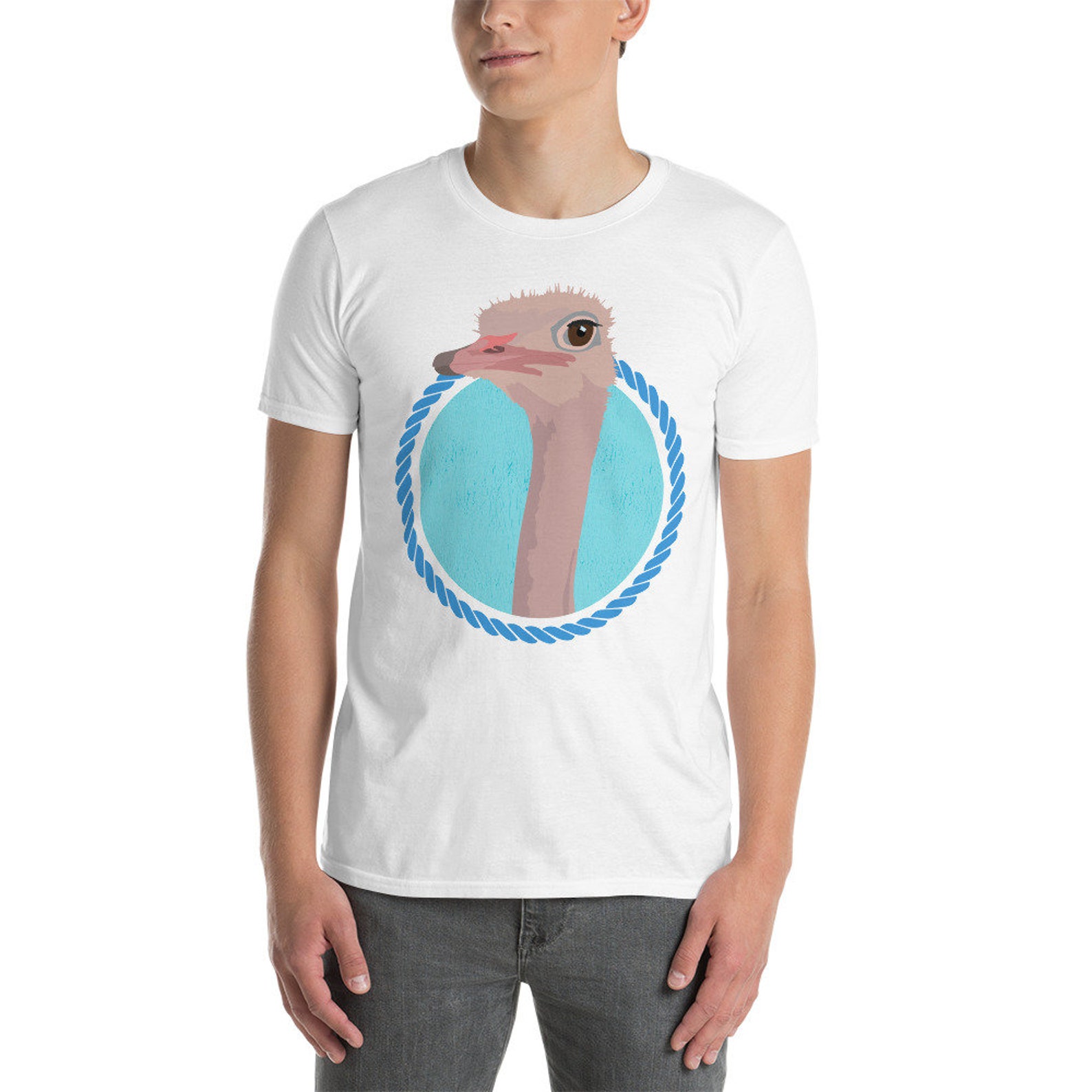 Ostrich Tee Shirt Ostriches Lover Gift Short-sleeve T-shirt - Etsy