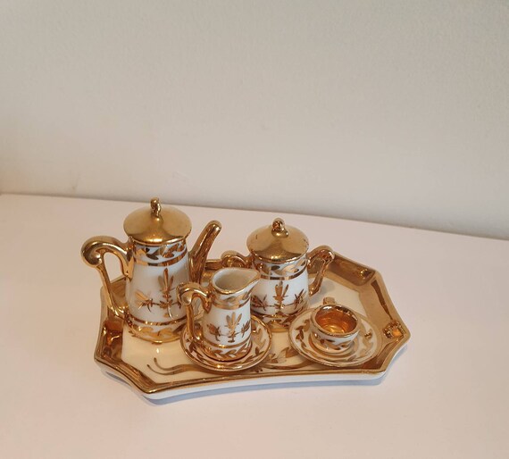Limoges Miniature Tea Set. Noticed - Etsy