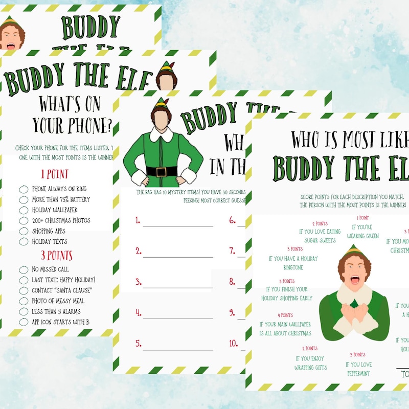 Elf the Movie Printable - Etsy