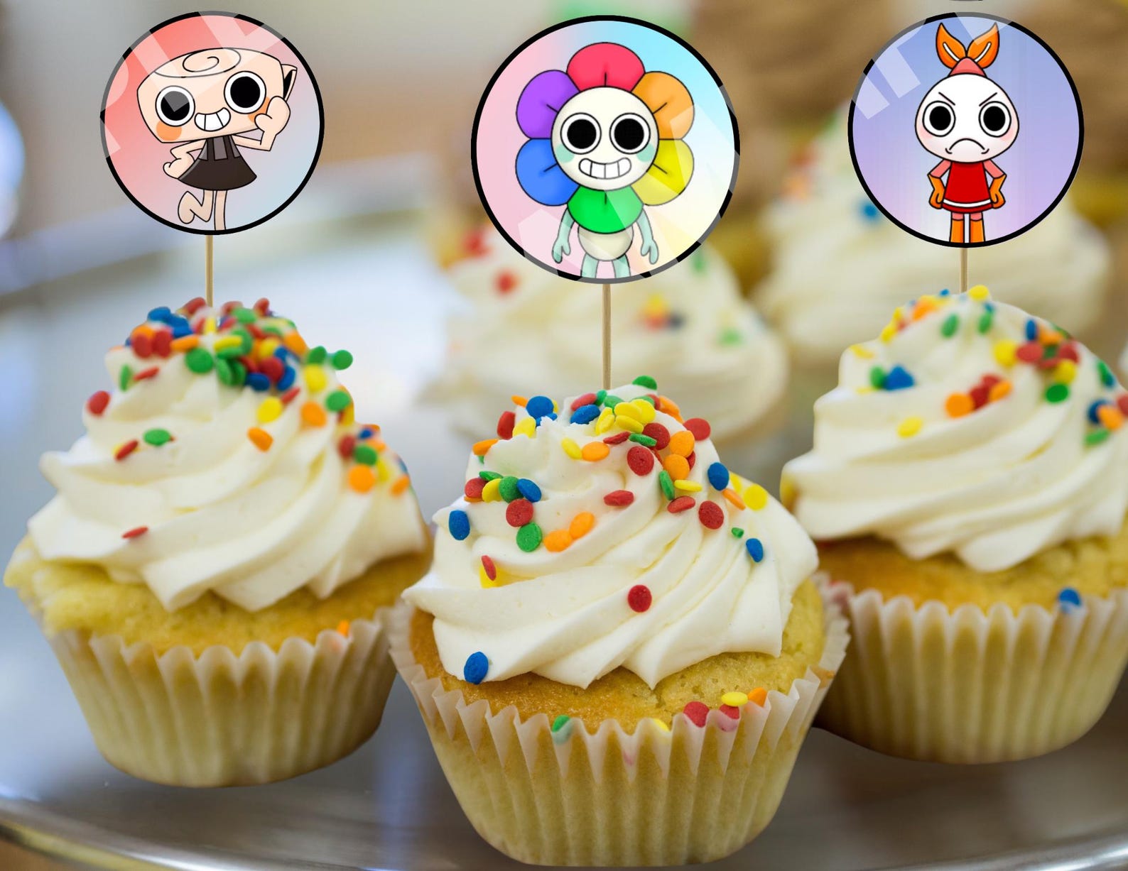 Dandy's World Toons Cupcake Toppers - Unique Toons Character Party ...