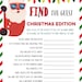 Christmas Find the Guest, Funny Christmas Game, Christmas Party Game ...