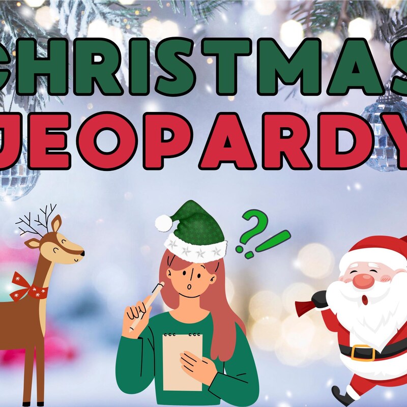 Jeopardy Christmas Game - Etsy