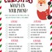 Santa Christmas What's on Your Phone, Funny Christmas Photo Selfie Game ...