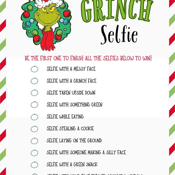 Grinch Scavenger Hunt - Etsy
