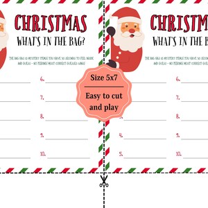 Christmas Santa What's in the Bag, Funny Christmas Game, Christmas ...