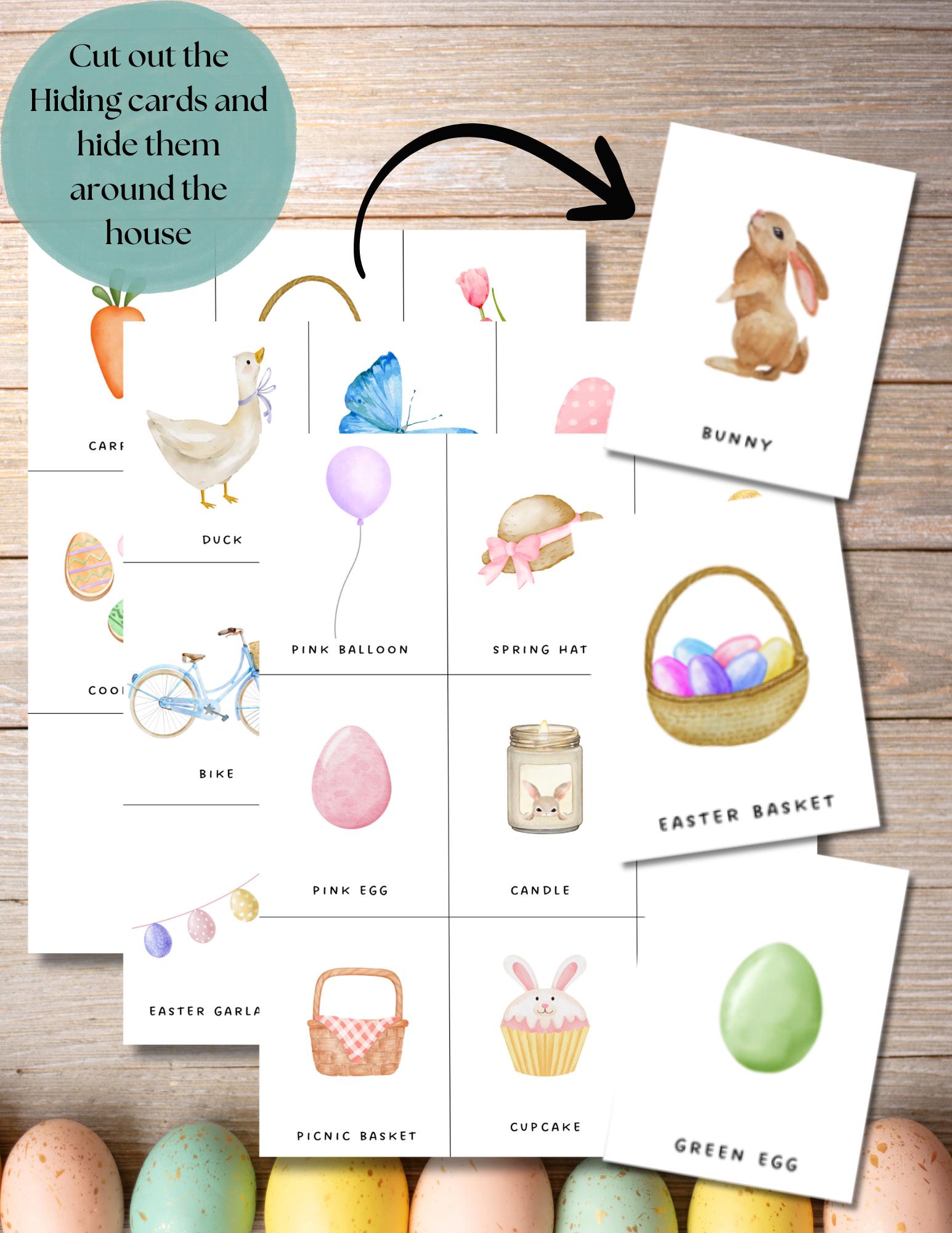 Easter Scavenger Hunt Printable | Watercolor Easter Activity | Kids ...