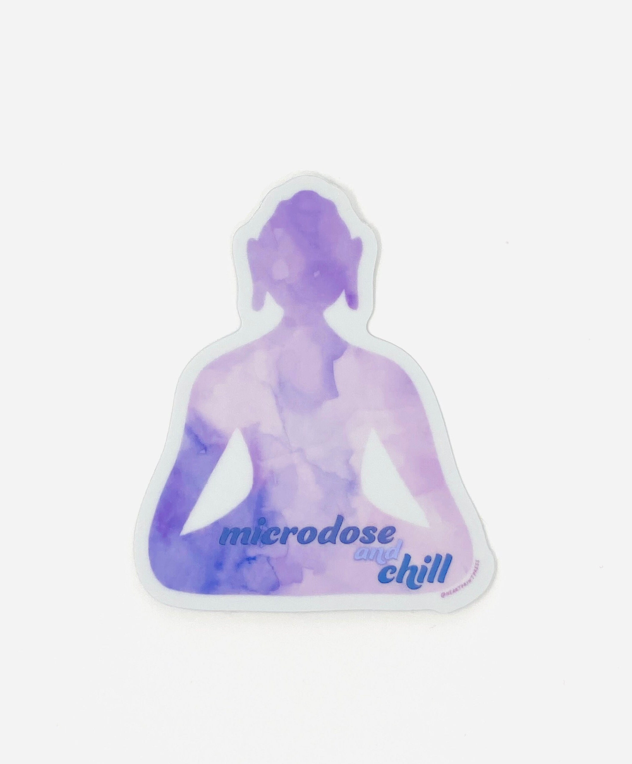 Microdose and Chill - Vinyl Buddha Decal Sticker - Etsy