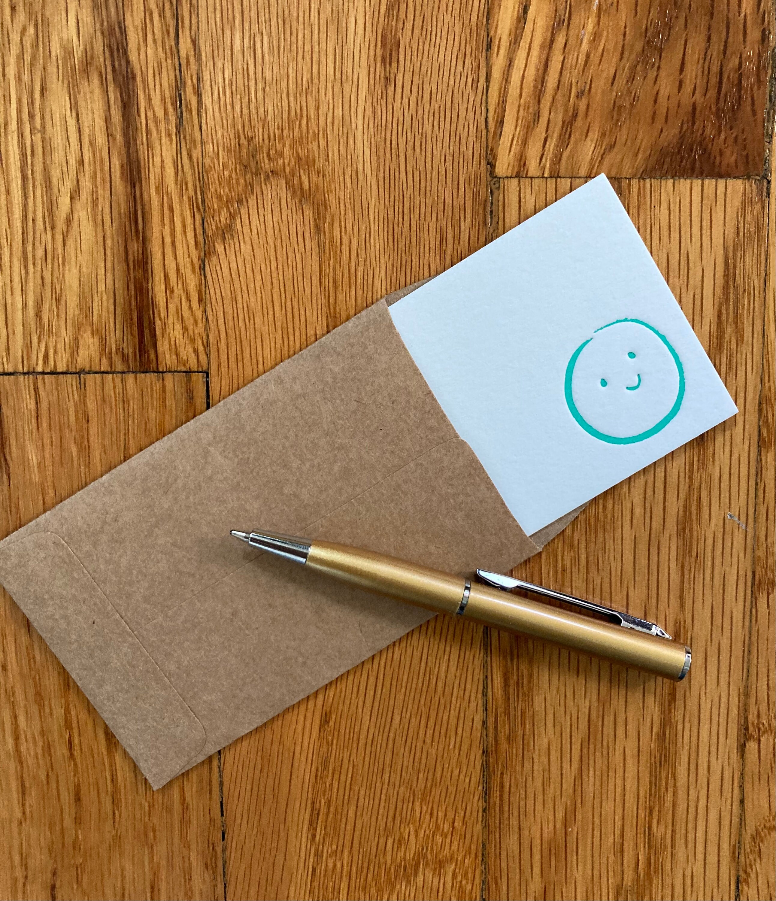 Smiley Face Pocket Notes // Mini Stationery Set // Mini Notecards ...