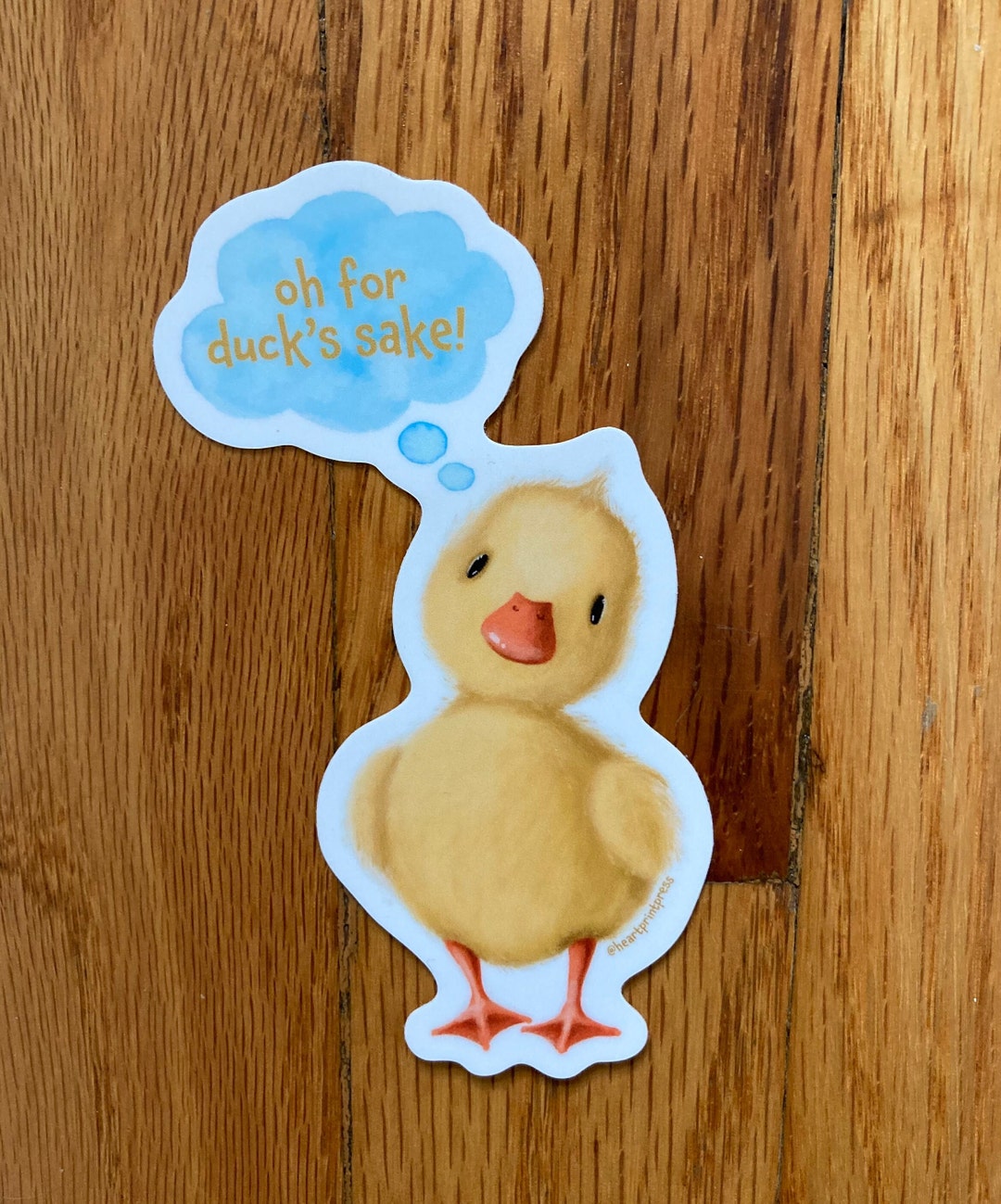 For Duck's Sake // Cute Duck Vinyl Sticker // Decal - Etsy