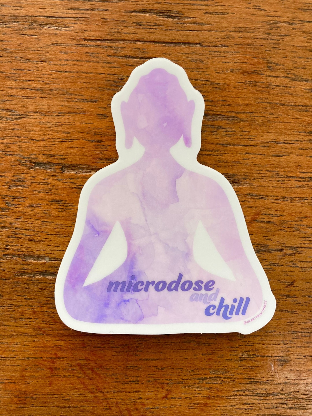 Microdose and Chill - Vinyl Buddha Decal Sticker - Etsy