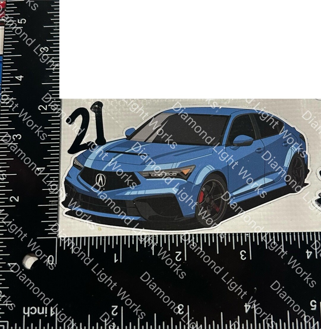 Acura Integra Type S Blue Sticker Decal - Etsy